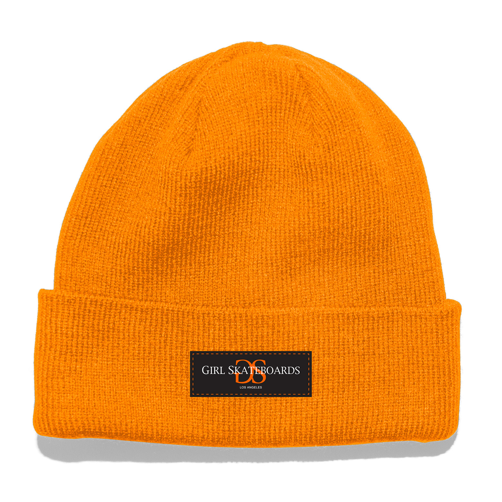 Bonnet Girl Skateboarding Los Angeles patch cuff orange fluo – BROTHER ...